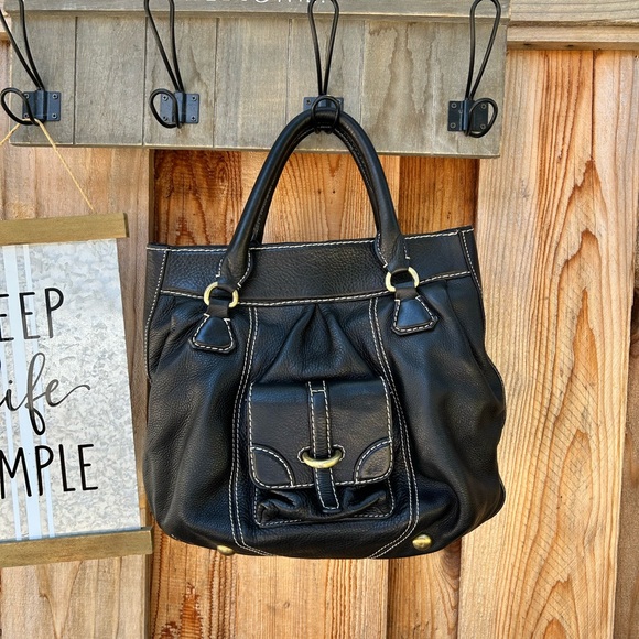 buti | Bags | Buti Made In Italy Black Leather With Suede Interior ...